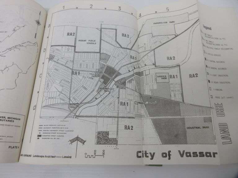 1981 "Cass River at Vassar" flood control on Saginaw River, Michigan ...