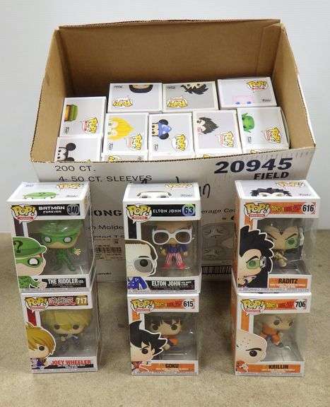 (32) Funko Pop toys, includes: Elton John, Dragon Ball Z, Pokemon, and ...