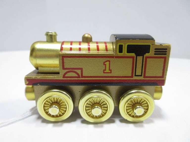 Limited edition 60-year anniversary gold Thomas the Tank Engine, 3 1/4 ...