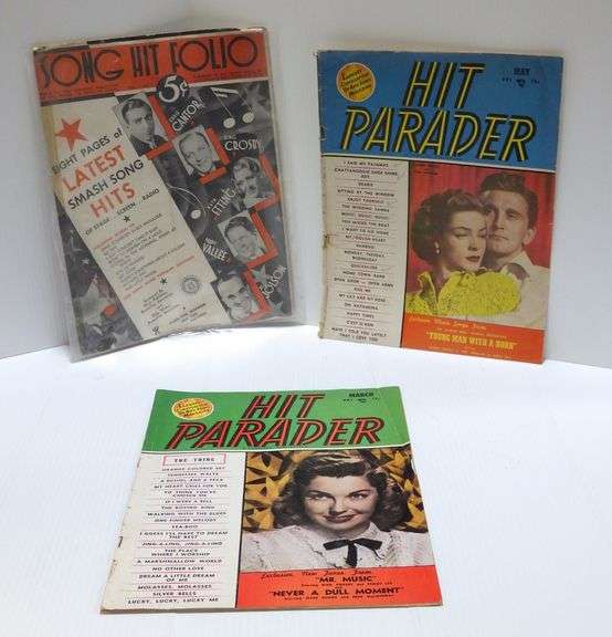 (4) Song book magazines, includes: 2- "Song Hit Folio" 1930s, and 2 ...
