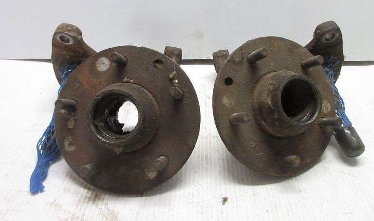 1969 Chevy Chevelle front spindles with hubs, used - Albrecht Auction ...