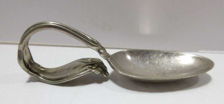 (8) Brass and teak wood spoons, 4 5/8"L, two spoons with shaped bent ...