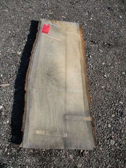 White oak live edge rough sawn, 17" to 19"W x 2"Thick x 48"L, size ...