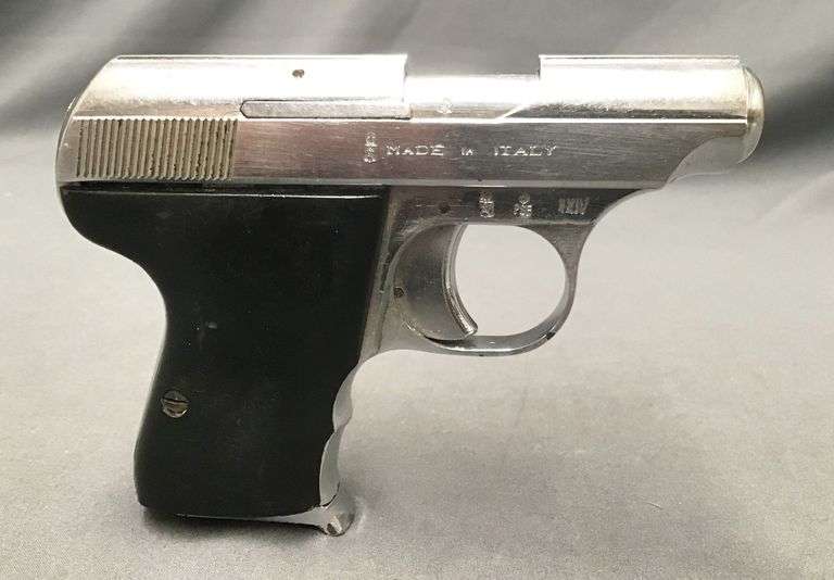 1967 F.A. Gradoga Model 967, .25 ACP, Made in Italy, Nickel Finish with ...