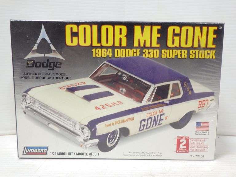 Color Me Gone 1964 Dodge 330 Super Stock 1/25 model kit, 114-Pieces, in ...