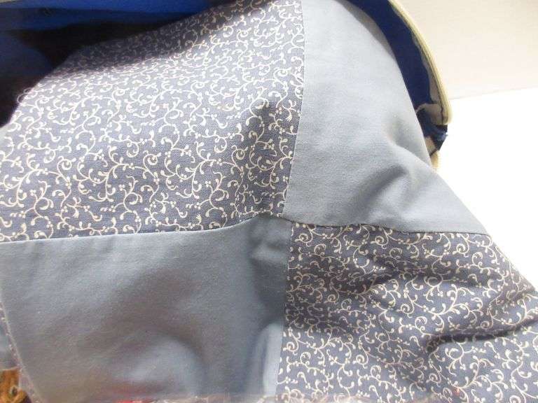 Unfinished quilt projects, include: Squares, crazy quilt topper, pieces ...