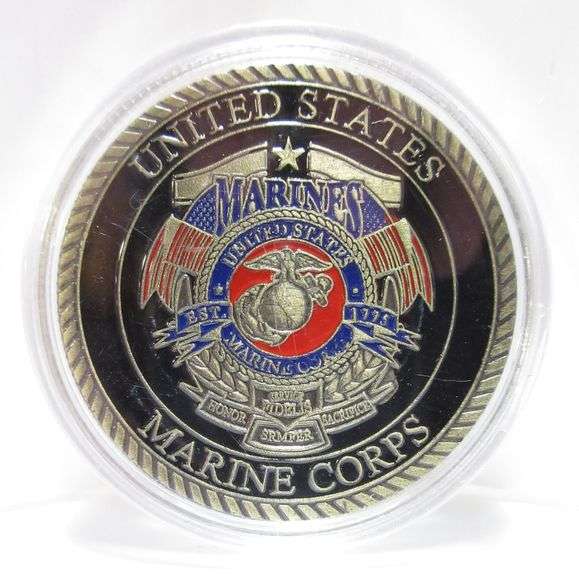 US Marine Corps. "Release the Dogs of War" challenge coins, 1 1/2"Dia ...