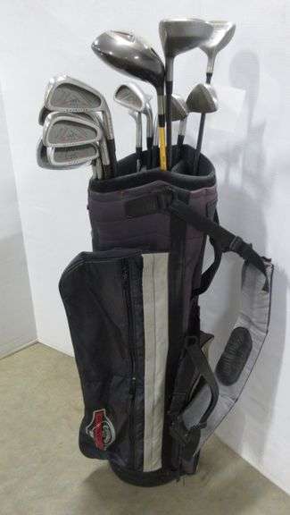 Men's Pro Select NXT golf irons in a Callaway golf bag, includes: (3 ...