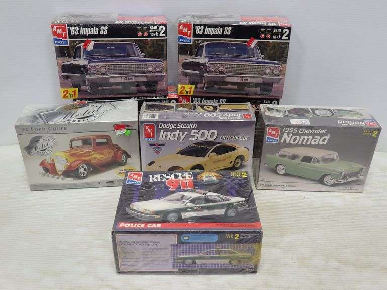 (8) Model Toy Car Kits, Nomad, Impala, Ford, and many more - Albrecht ...