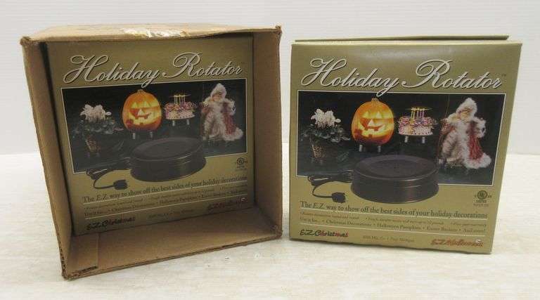 (4) Electric rotating bases for collectible display, NIB - Albrecht ...