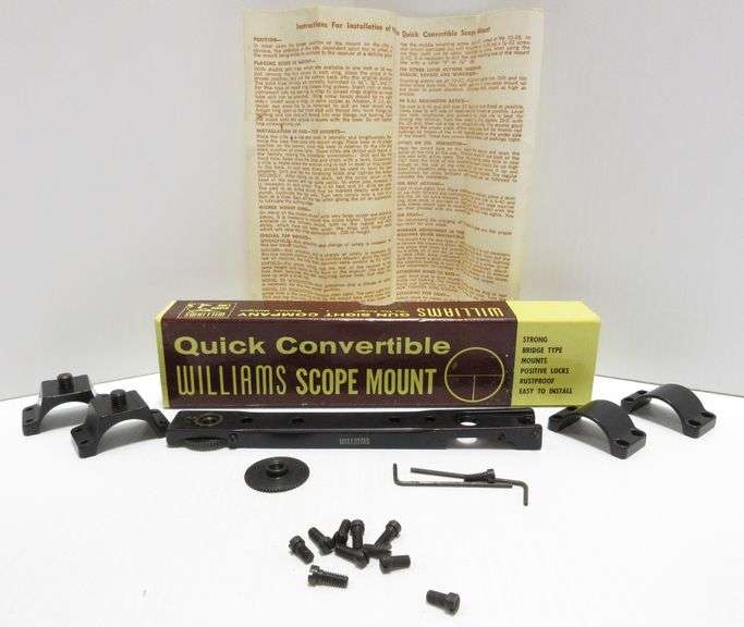 Williams scope mount, Model TM-722, new - Albrecht Auction Service