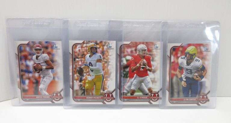 (4) Future Star QB Rookie Cards, 1st Bowman Ready to Grade - Albrecht ...