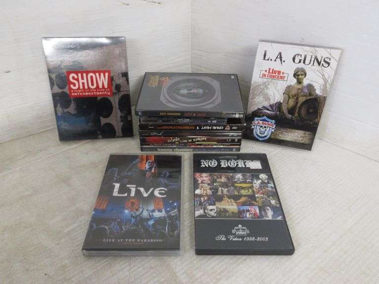 Concert DVDs, include: Ozzy, Muttley Crue, Johnny Cash, and more ...