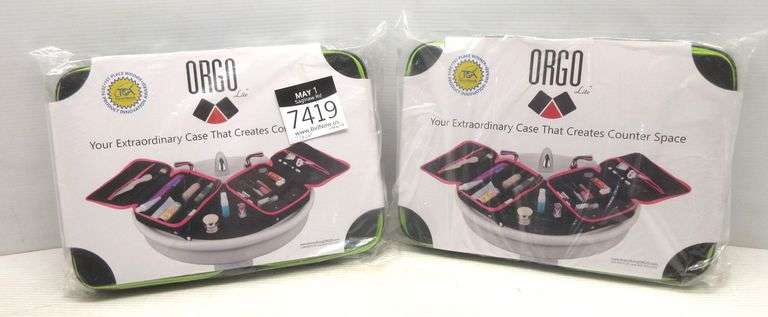 (2) ORGO Toiletries cases, 15"W x 10", new, never opened - Albrecht ...