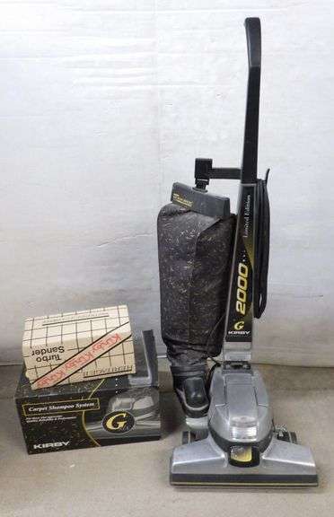 Kirby vacuum cleaner with shampoo system, turbo sander, belts, and ...