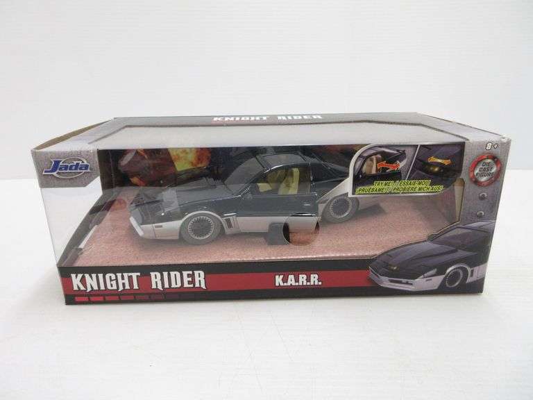 Knight Rider Karr, die-cast lights up, box- 12"L - Albrecht Auction Service