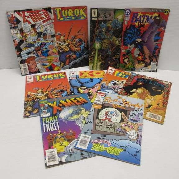 (10) Comic Books from 1990's, includes: 5- Valiant, 4- Marvel, 1- DC ...
