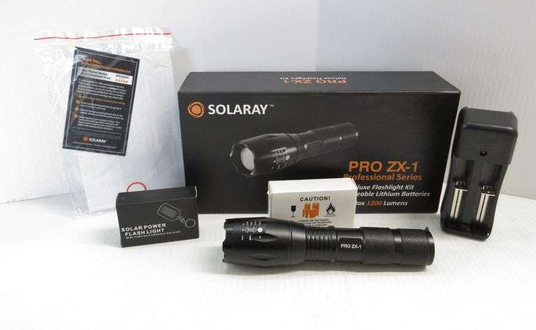 Pro ZX-1 Professional Series Deluxe Flashlight, has rechargeable ...