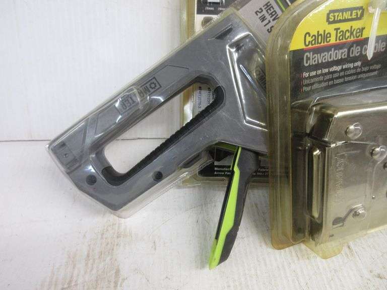 (4) Staple guns, includes: 2- Arrow Model T2025 staple guns/wire tacker ...