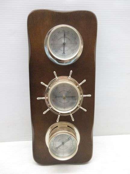 Weather station, includes: Temperature, barometer, and humidity gauges ...