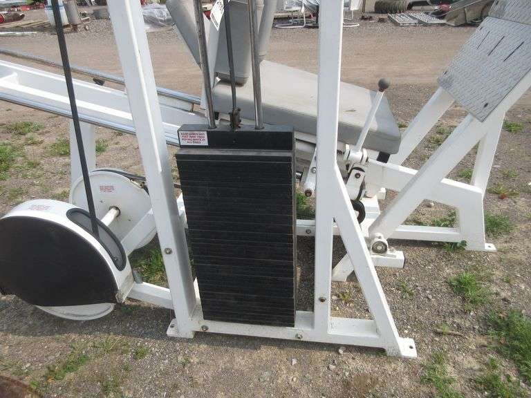 Body masters leg press, 41"W x 93"L x 88"H, works great - Albrecht ...