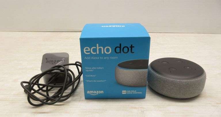 Alexa Echo Dot, far-field voice control, microphone on/off button ...