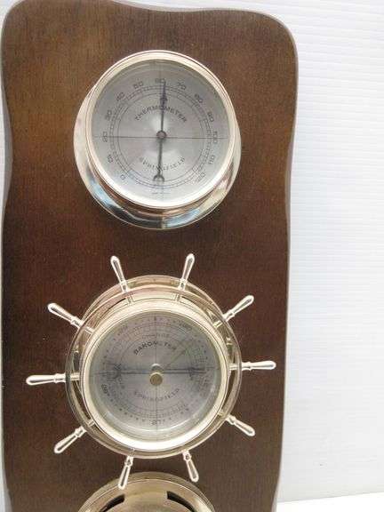 Weather station, includes: Temperature, barometer, and humidity gauges ...