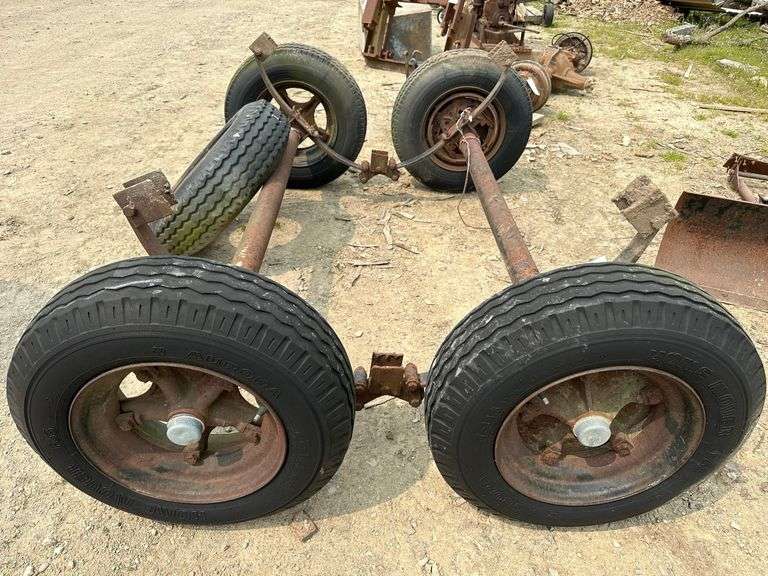 Pair of Mobile Home Axles, One with Brakes, One No Brakes - Albrecht ...