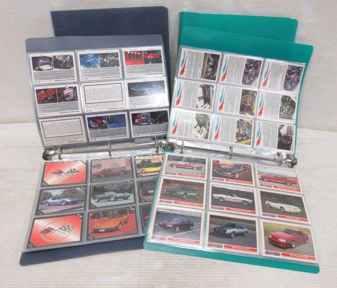 (4) Sets of different muscle car card sets, in folders - Albrecht ...