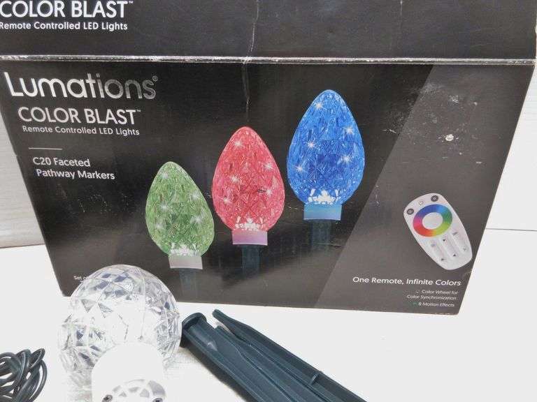 Lumation color blast lights, in new condition, works - Albrecht Auction ...