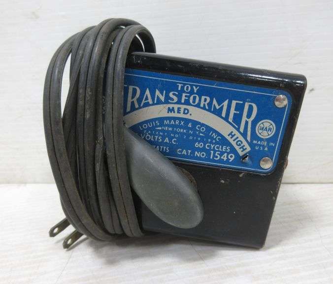 Older Marx & Co. Train Transformer Mar Toys, No. 1549 - Albrecht ...