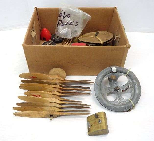 Various airplane rabid control parts, includes: (2) Cables and ...