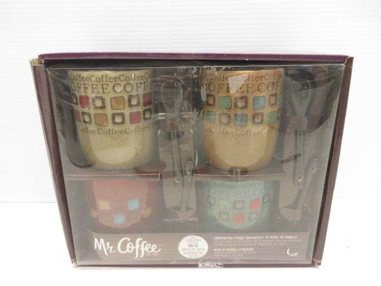 Mr. Coffee mug set with spoon that fits into the handle, new - Albrecht ...