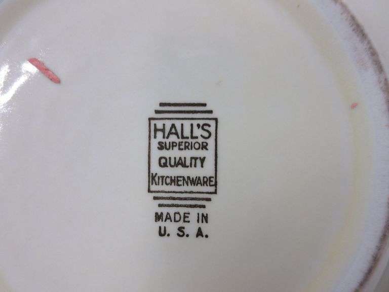 Hall's Superior Quality tavern silhouette kitchenware, include: 2 ...