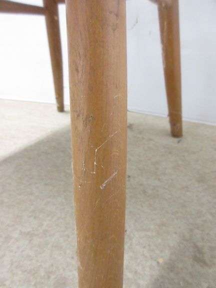 Wooden arched back side chair, 17"W x 16 1/2"H seat - Albrecht Auction ...