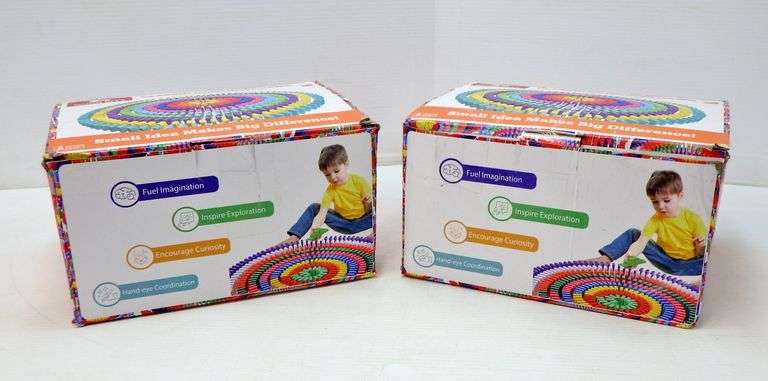(2) Wood City Domino Wood Toy Set, box has been retaped - Albrecht ...