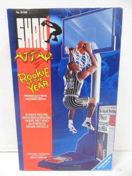 1993 Shaq Attaq, Rookie of the Year Action Figure, sealed in the original box, approx, 11"H, in ...