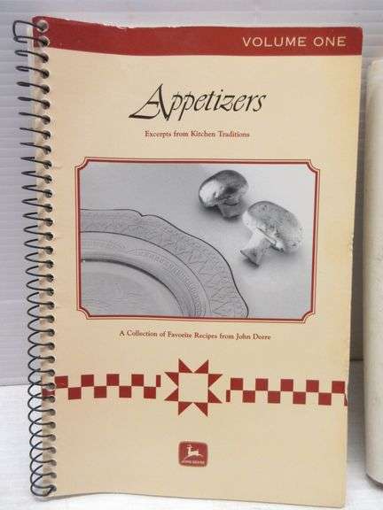 (4) Cookbooks, include: John Deere volume 1 appetizers, 1985 Michigan 4 ...