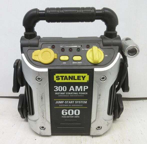 Stanley 600 AMP peak jump starter system - Albrecht Auction Service