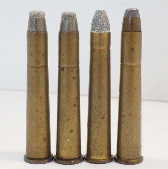 (4) Rounds of 32-40, 2-UMC Nickel SP Bullet, 1- WRA CO. Lead Bullet ...