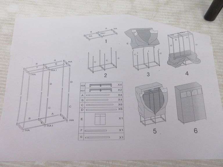 Sunbeam storage closet, heavy duty, box is retaped, 60"W x 19 1/2"D x ...