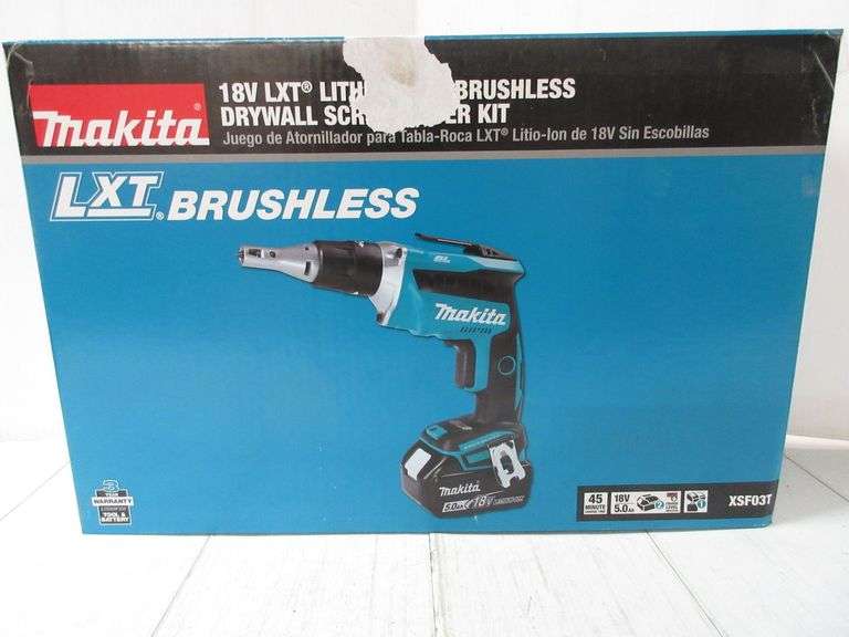 Makita XSF03T 18V LXT brushless drywall screwdriver kit, NIB - Albrecht ...
