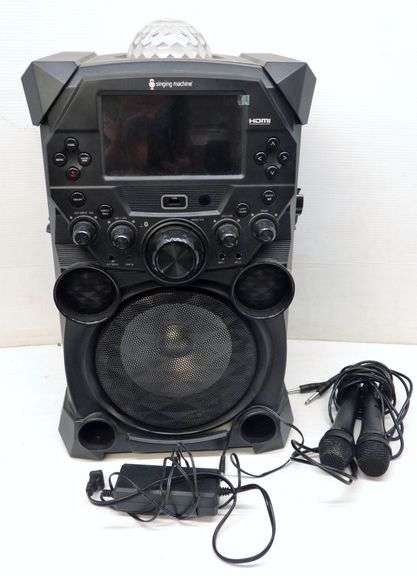 Singing machine, Model No. SDL9050, portable, bluetooth, light up disco ...