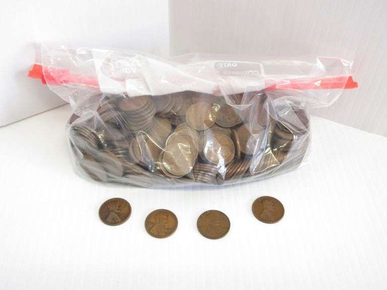 (500) Wheat pennies, mixed dates and mints from 1910-1929, good coins ...