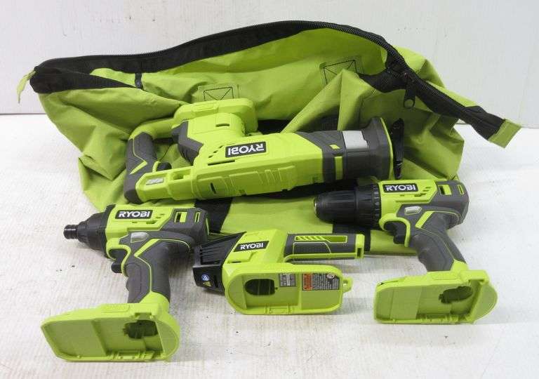 Ryobi 18V power tool pack, includes: Sawzall, impact driver ...