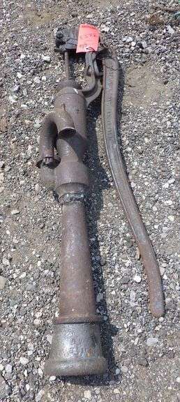 Myers model 2927 hand pump hare gear assist model, 40"H, has several ...