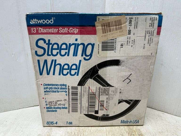 Soft-Grip steering wheel, made in USA, model 8315-4, 13"Dia - Albrecht ...