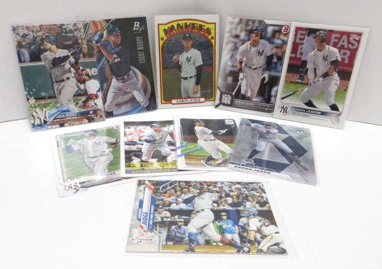(10) Aaron Judge baseball cards - Albrecht Auction Service