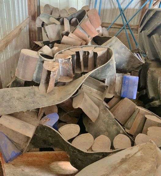 This item Selling ABSOLUTE! ~~~ Grain Leg Belt and Buckets, Approx. 150 ...
