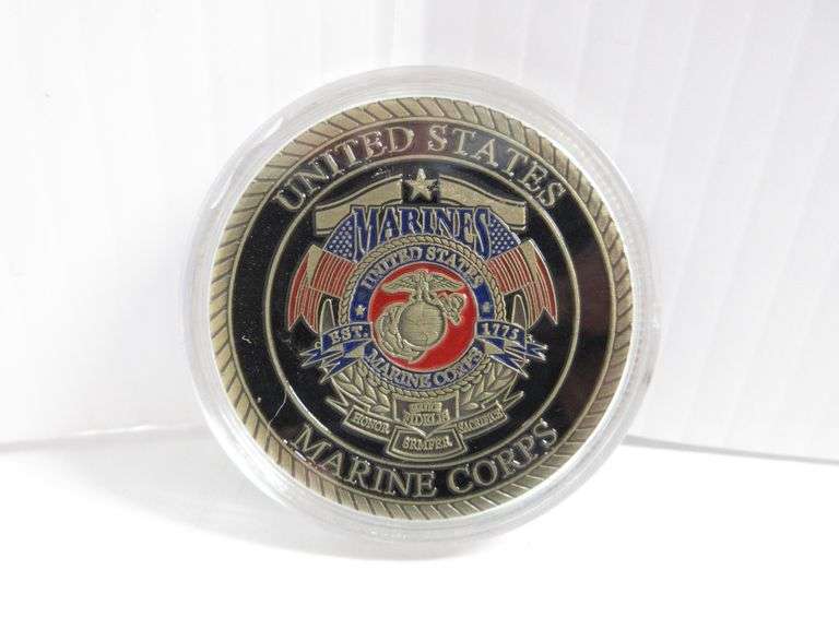 US Marine Corps, "Release the Dogs of War" challenge coin, in new ...